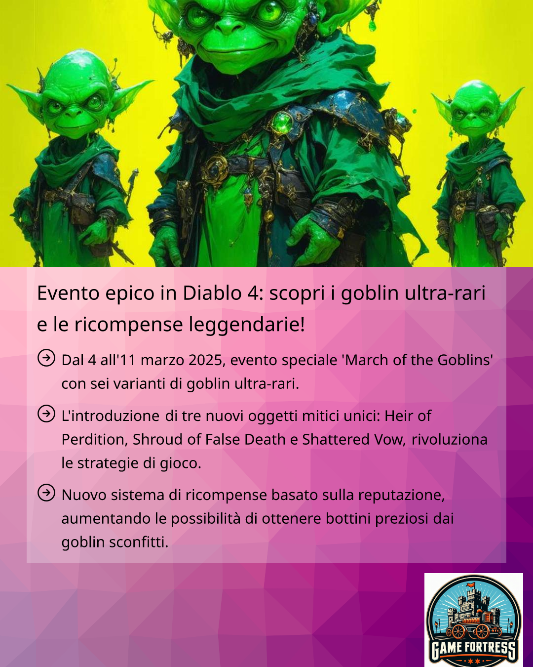 Evento epico in Diablo 4: scopri i goblin ultra-rari e le ricompense ...