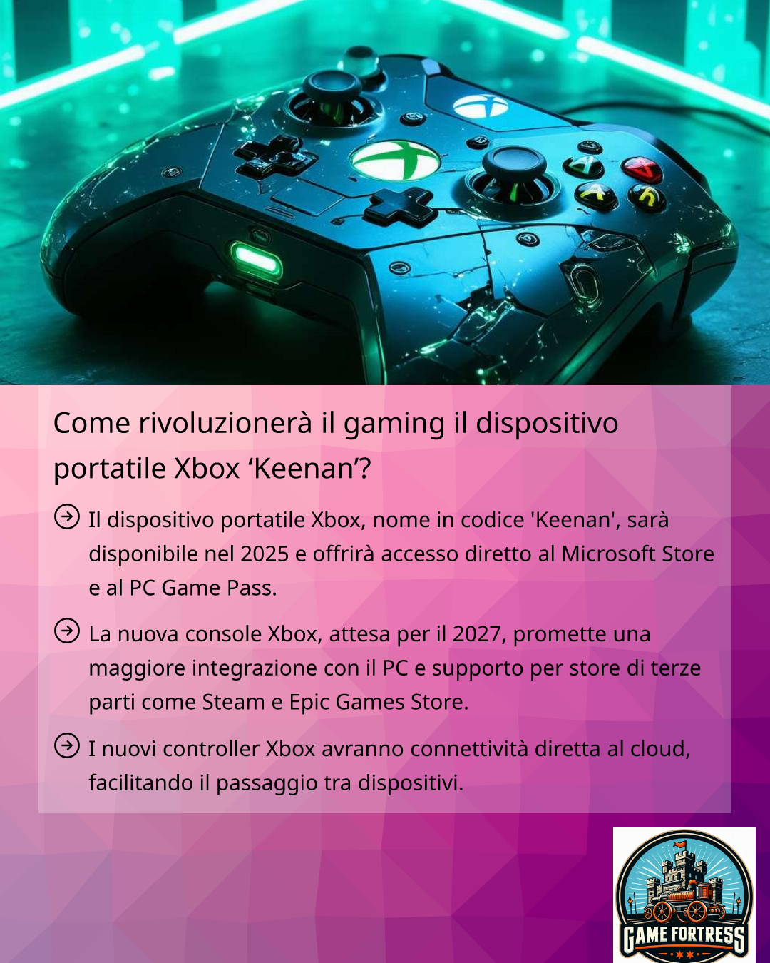 Come rivoluzionerà il gaming il dispositivo portatile Xbox 'Keenan'? - Thegamefortress