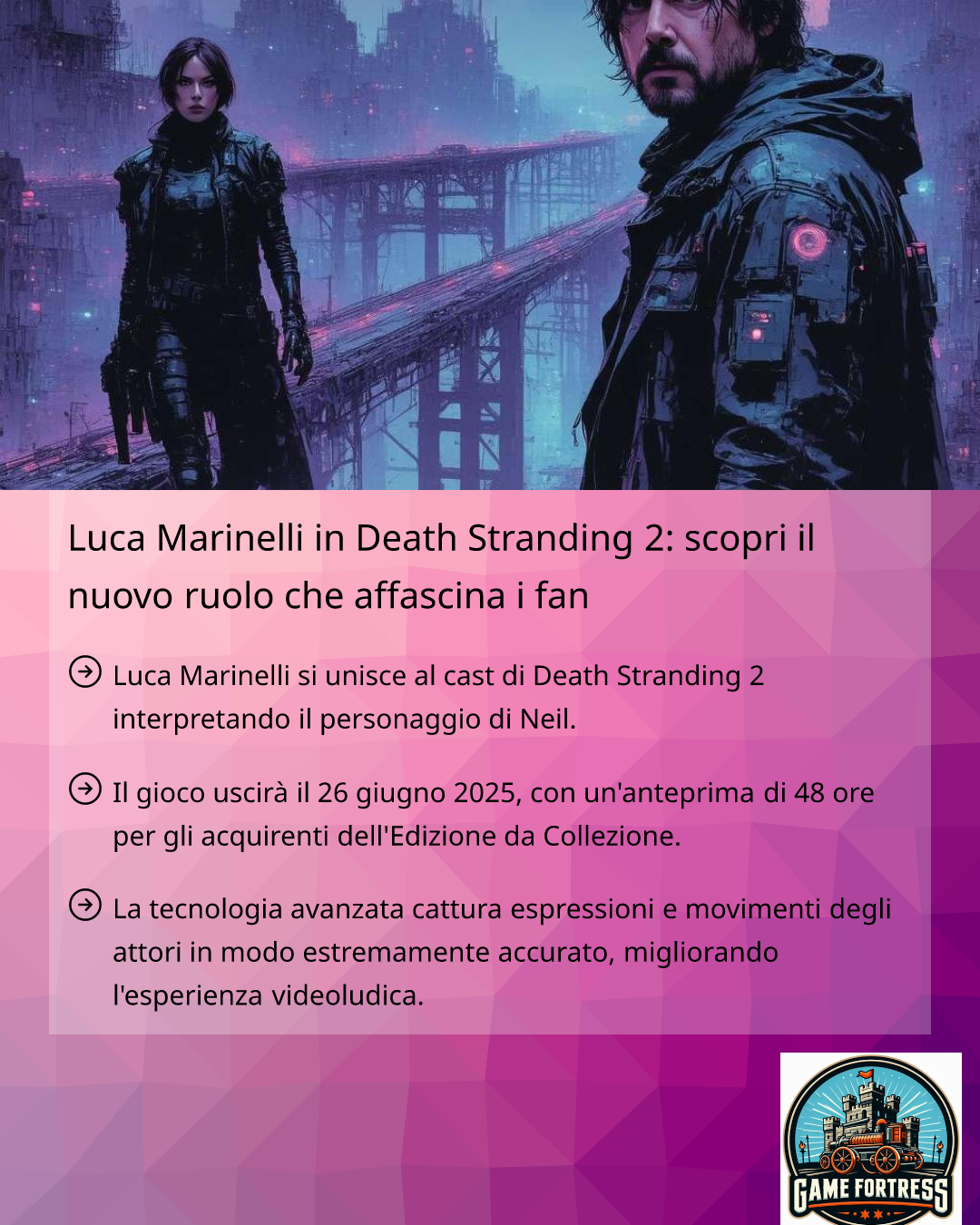 Luca Marinelli in Death Stranding 2: scopri il nuovo ruolo che affascina i fan - Thegamefortress