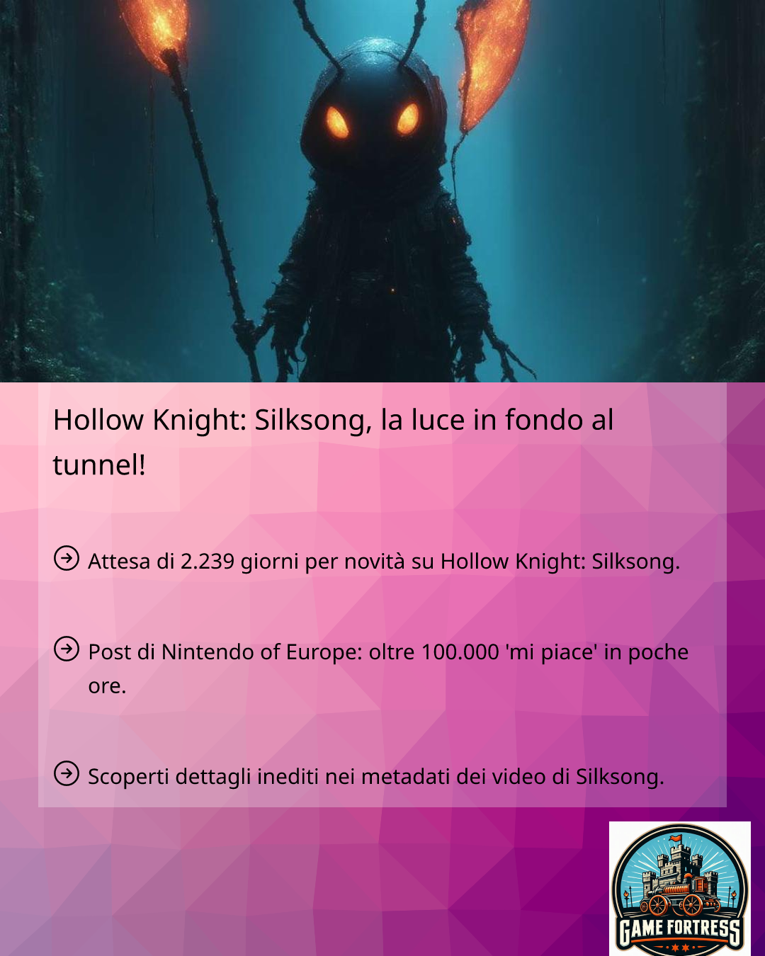 Hollow Knight: Silksong, la luce in fondo al tunnel! - Thegamefortress