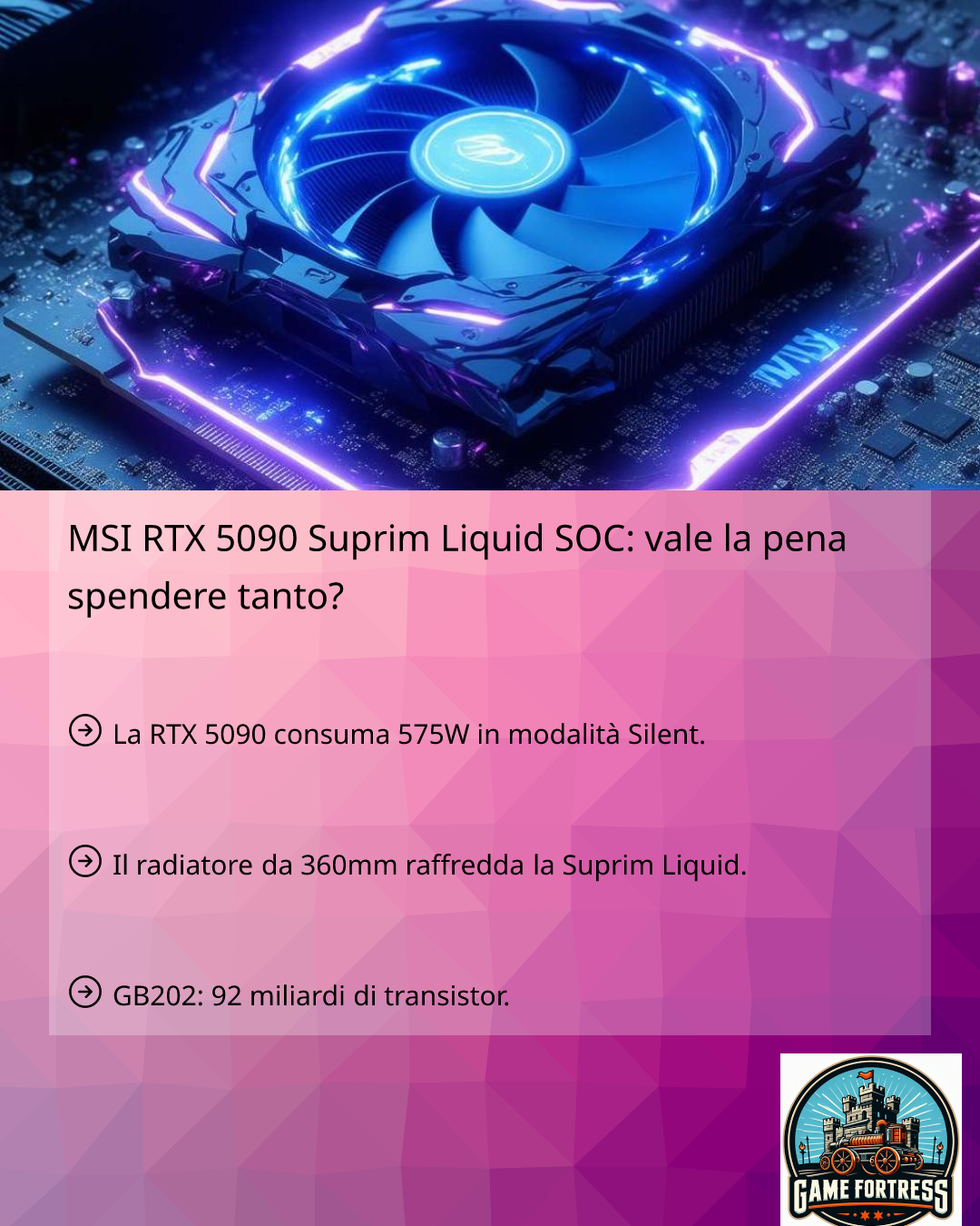 MSI RTX 5090 Suprim Liquid SOC: vale la pena spendere tanto ...