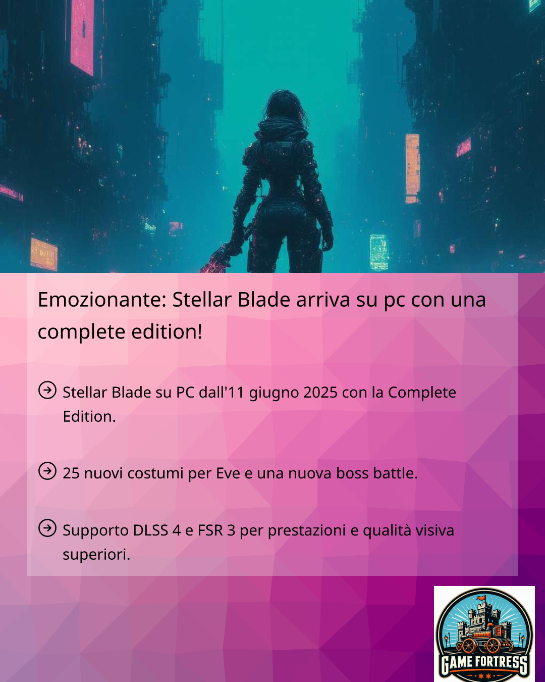 Emozionante: Stellar Blade arriva su pc con una complete edition ...