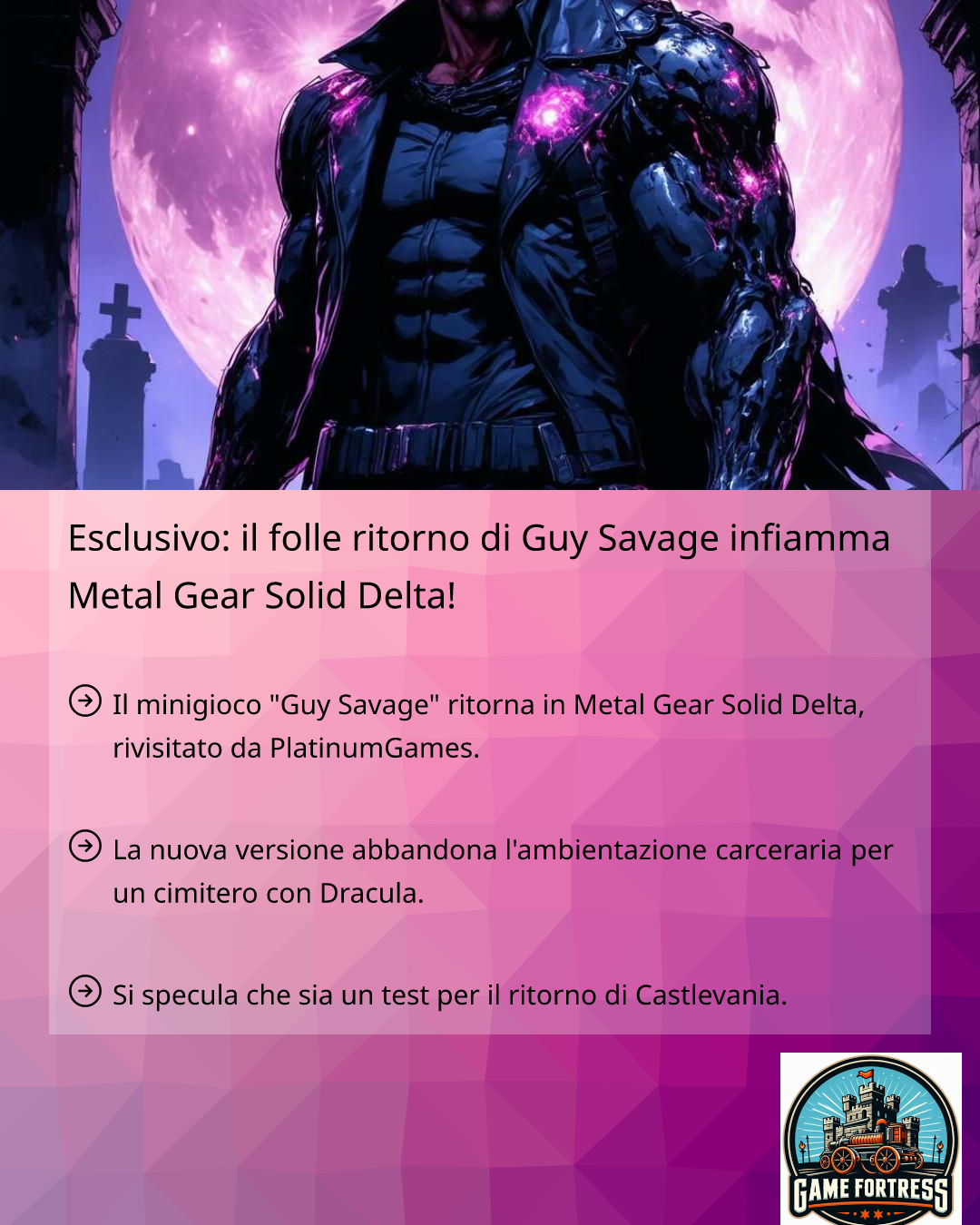 Esclusivo: il folle ritorno di Guy Savage infiamma Metal Gear Solid ...