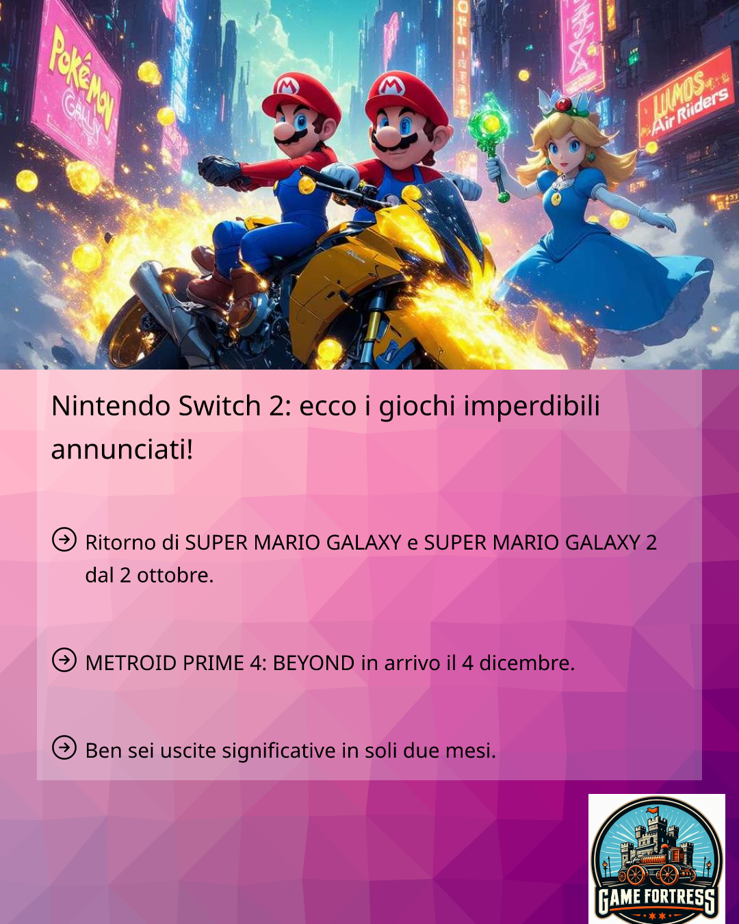 Nintendo Switch 2: ecco i giochi imperdibili annunciati! - Thegamefortress