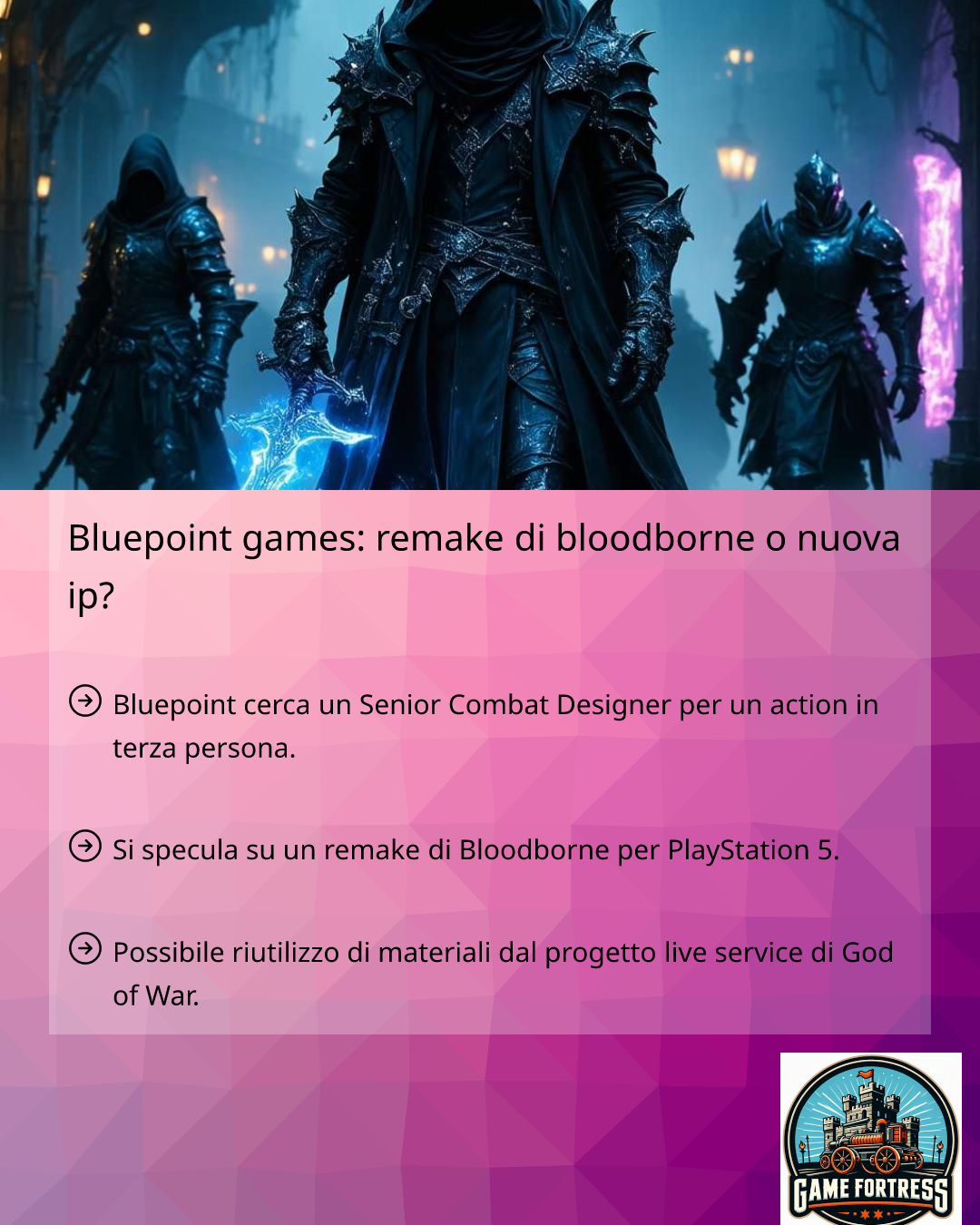 Bluepoint games: remake di bloodborne o nuova ip? - Thegamefortress