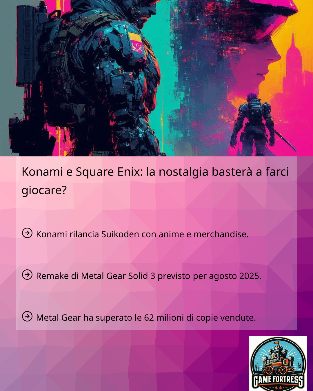 Konami e Square Enix: la nostalgia basterà a farci giocare ...