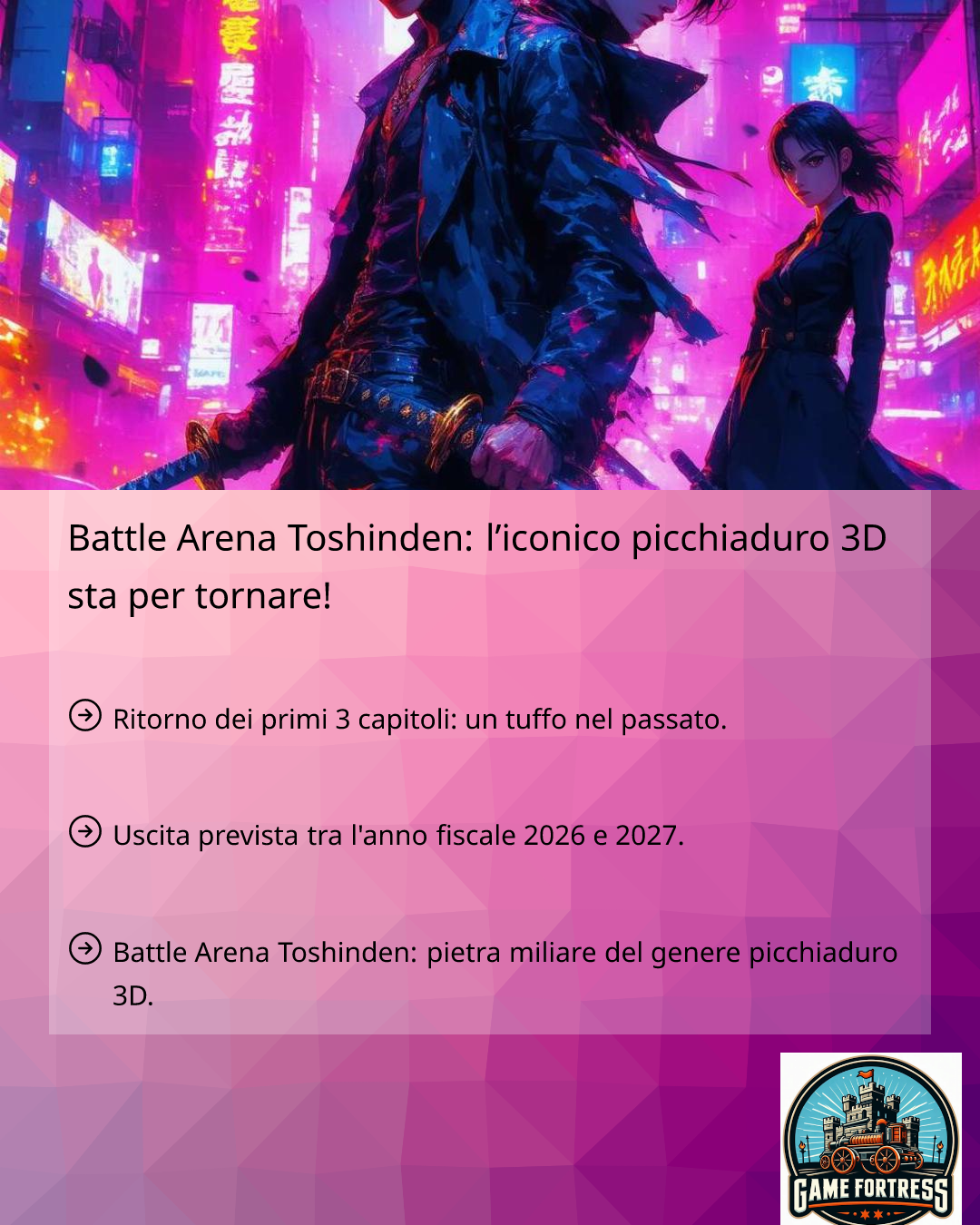 Battle Arena Toshinden: l'iconico picchiaduro 3D sta per tornare ...