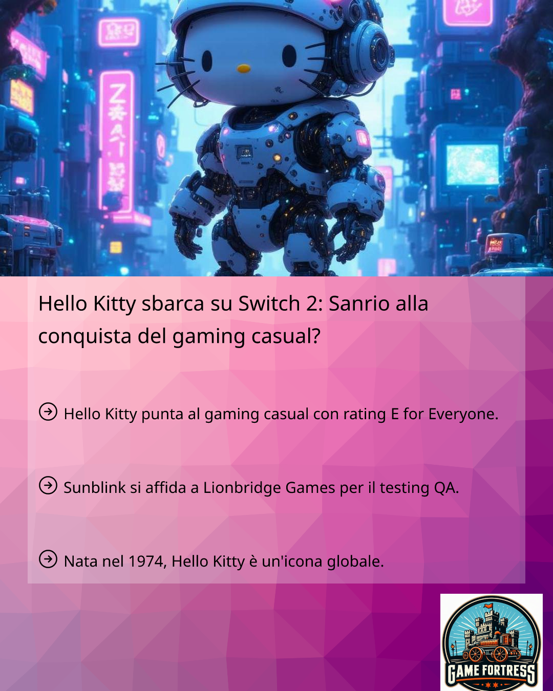 Hello Kitty sbarca su Switch 2: Sanrio alla conquista del gaming casual ...