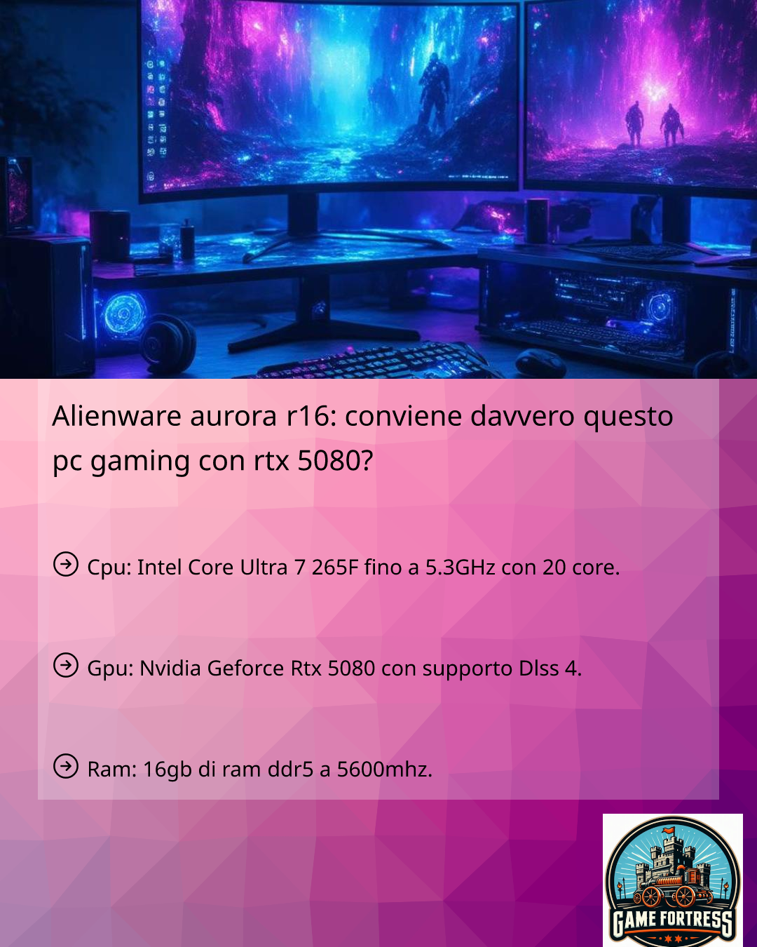 Alienware aurora r16: conviene davvero questo pc gaming con rtx 5080 ...