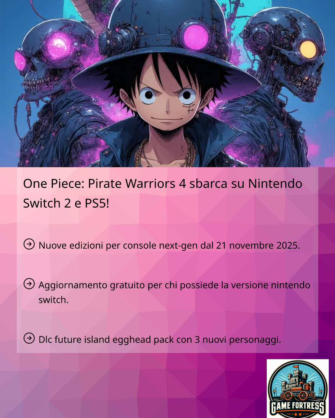 One Piece: Pirate Warriors 4 sbarca su Nintendo Switch 2 e PS5 ...