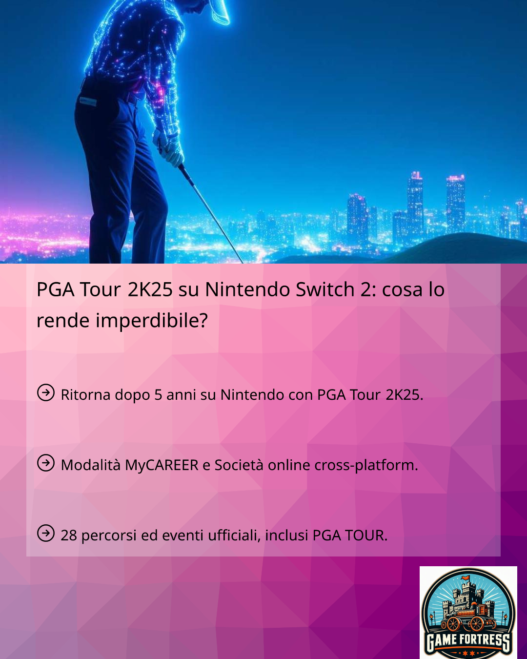 PGA Tour 2K25 su Nintendo Switch 2: cosa lo rende imperdibile ...