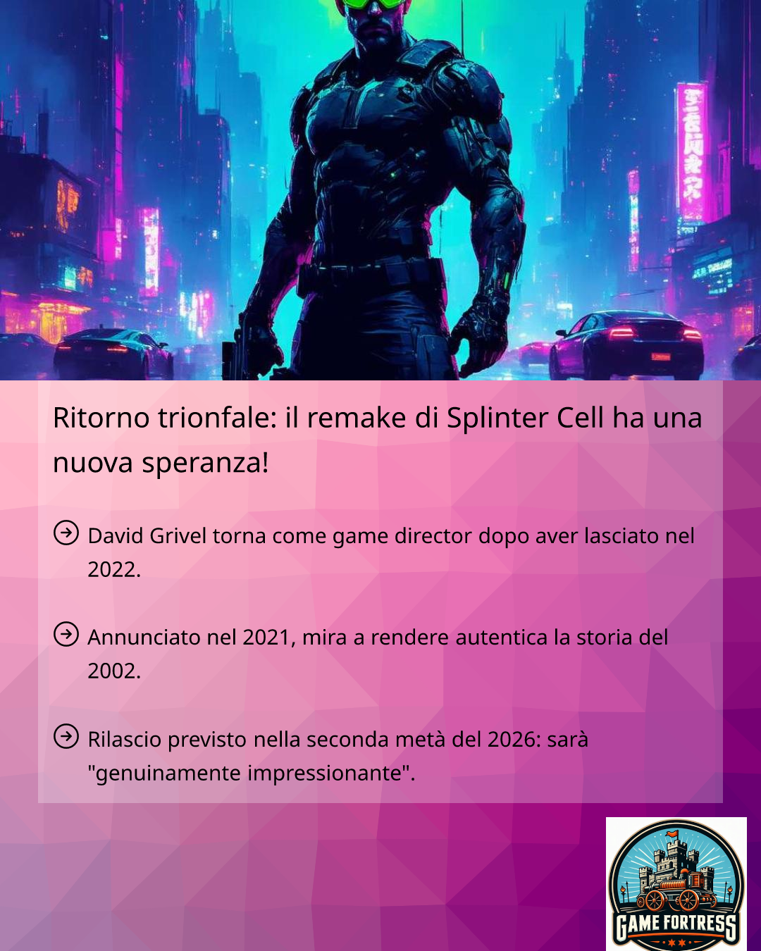 Ritorno trionfale: il remake di Splinter Cell ha una nuova speranza ...