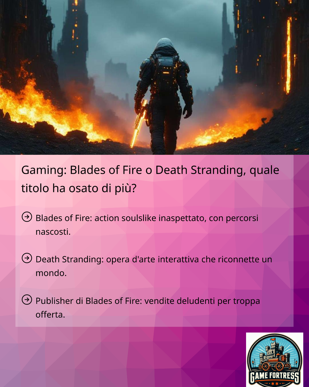 Gaming: Blades of Fire o Death Stranding, quale titolo ha osato di più ...