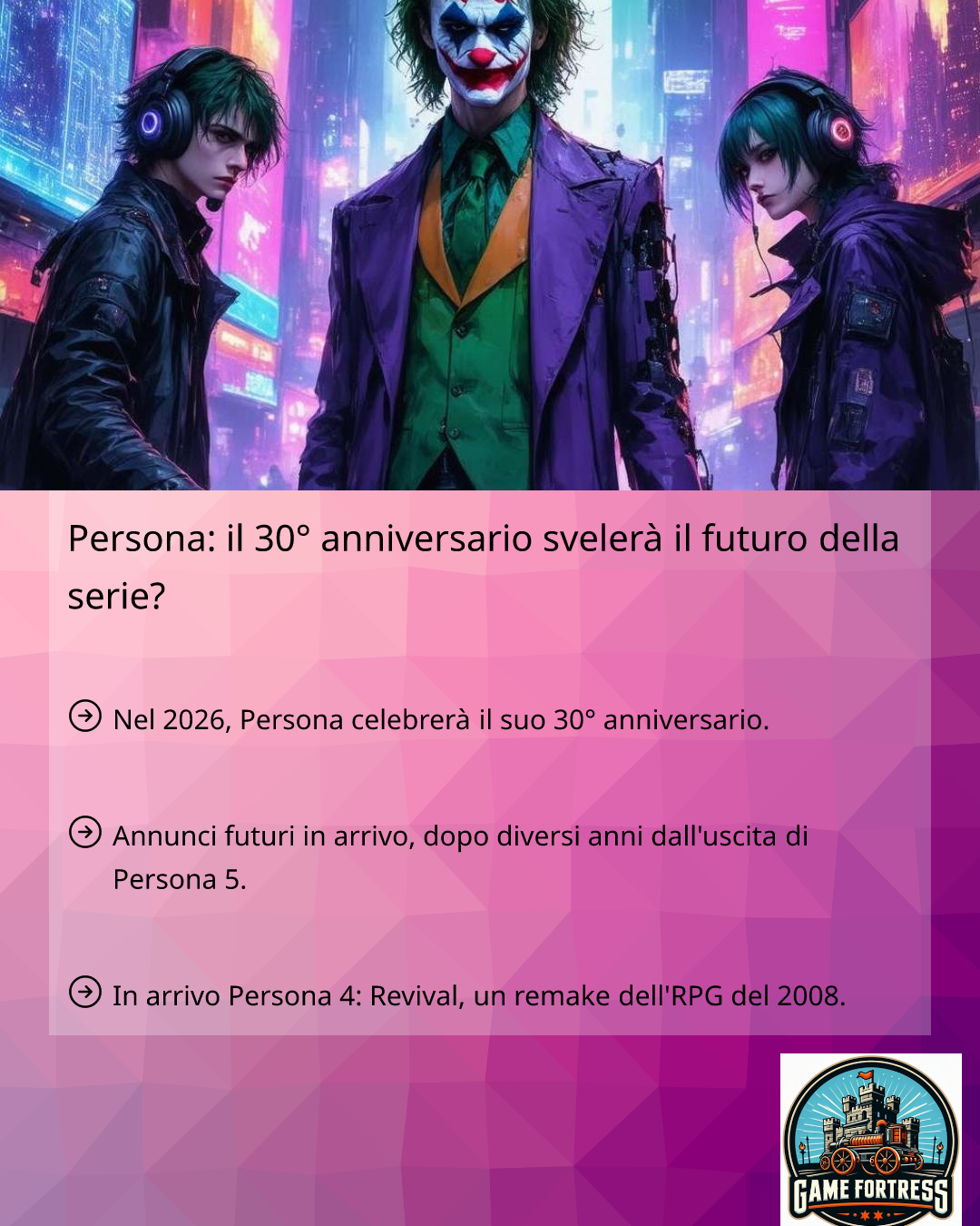Persona: il 30° anniversario svelerà il futuro della serie ...