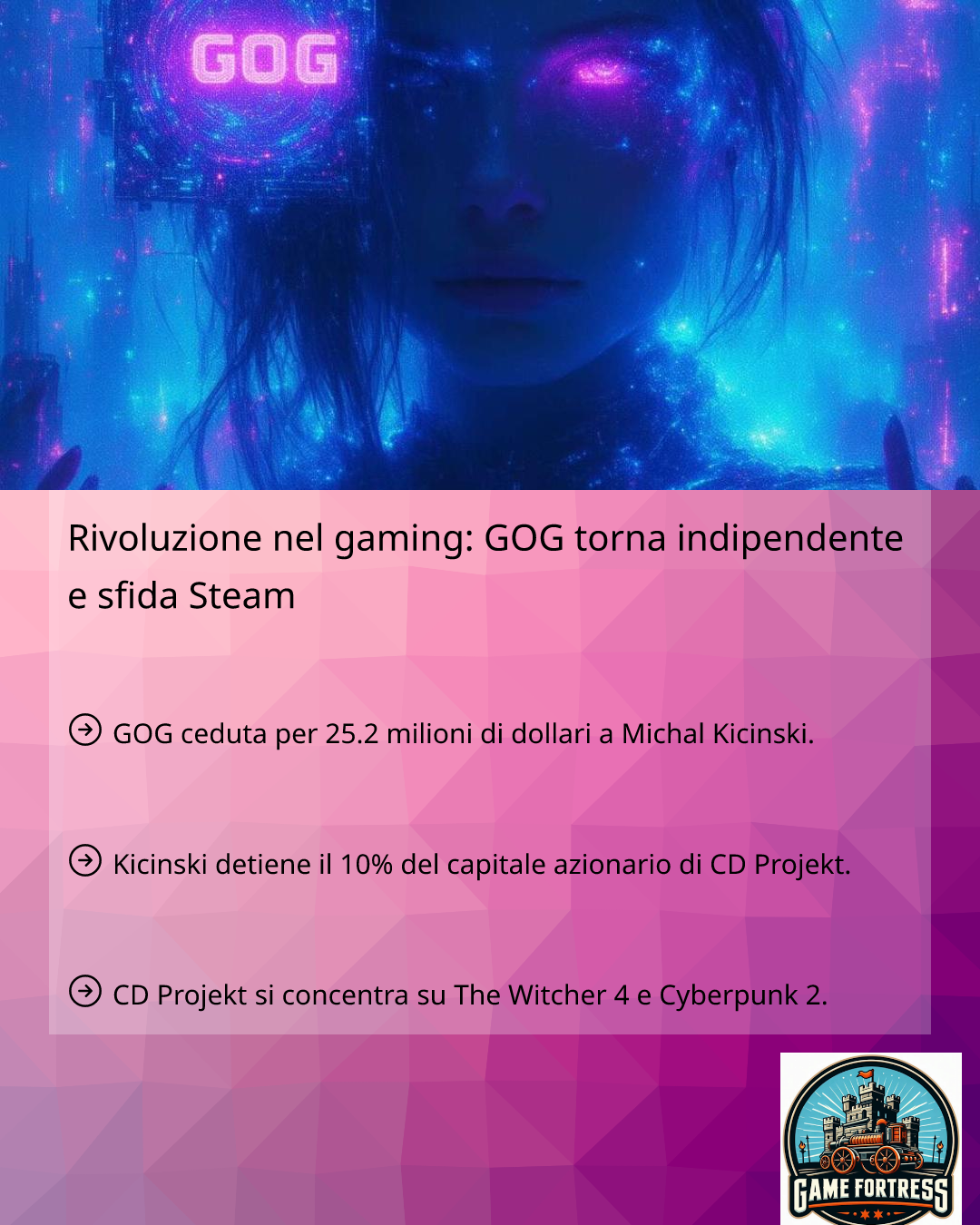 Rivoluzione nel gaming: GOG torna indipendente e sfida Steam ...