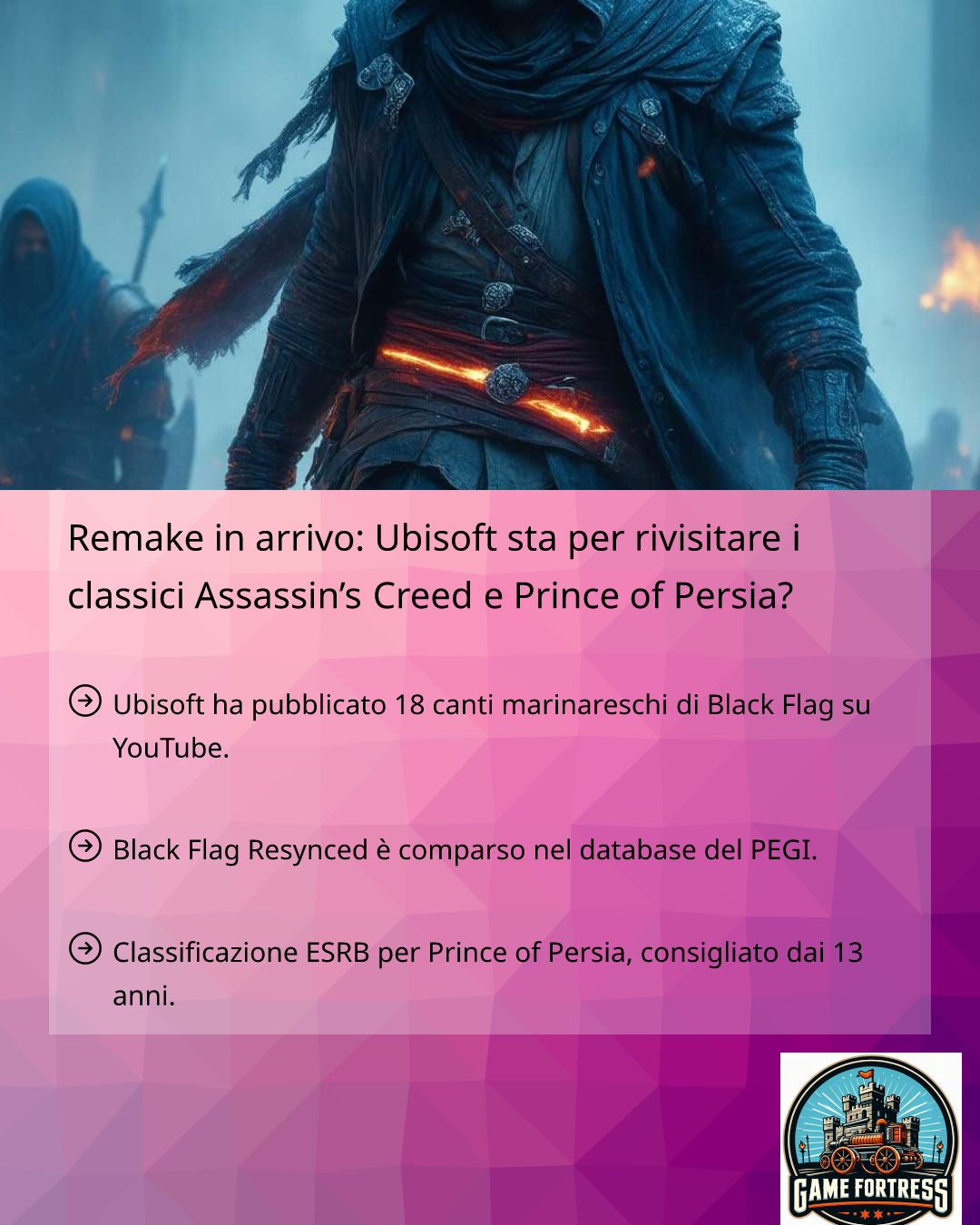 Remake in arrivo: Ubisoft sta per rivisitare i classici Assassin's ...