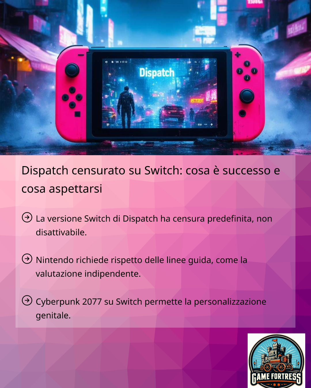 Dispatch censurato su Switch: cosa è successo e cosa aspettarsi ...