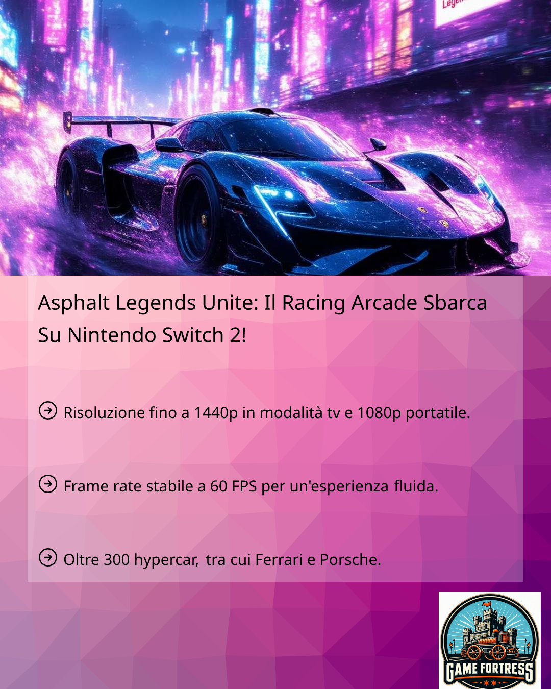 Asphalt Legends Unite: Il Racing Arcade Sbarca Su Nintendo Switch 2 ...
