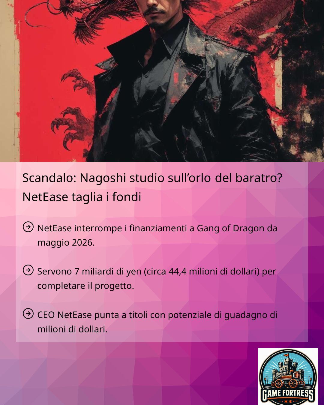 Scandalo: Nagoshi studio sull'orlo del baratro? NetEase taglia i fondi ...