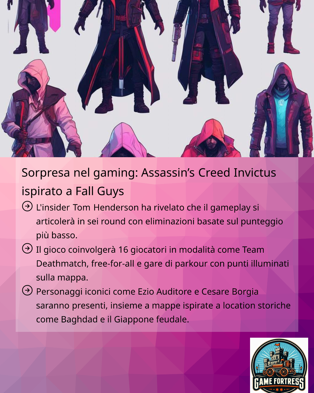 Sorpresa nel gaming: Assassin's Creed Invictus ispirato a Fall Guys ...