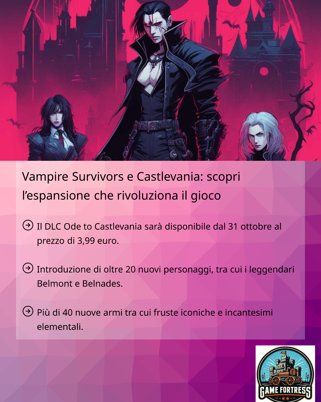 Vampire Survivors e Castlevania: scopri l'espansione che rivoluziona il ...