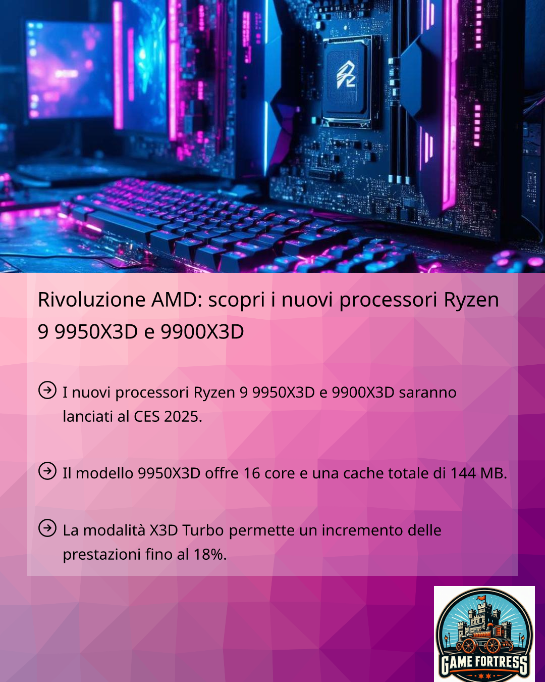 Rivoluzione AMD: scopri i nuovi processori Ryzen 9 9950X3D e 9900X3D - Thegamefortress